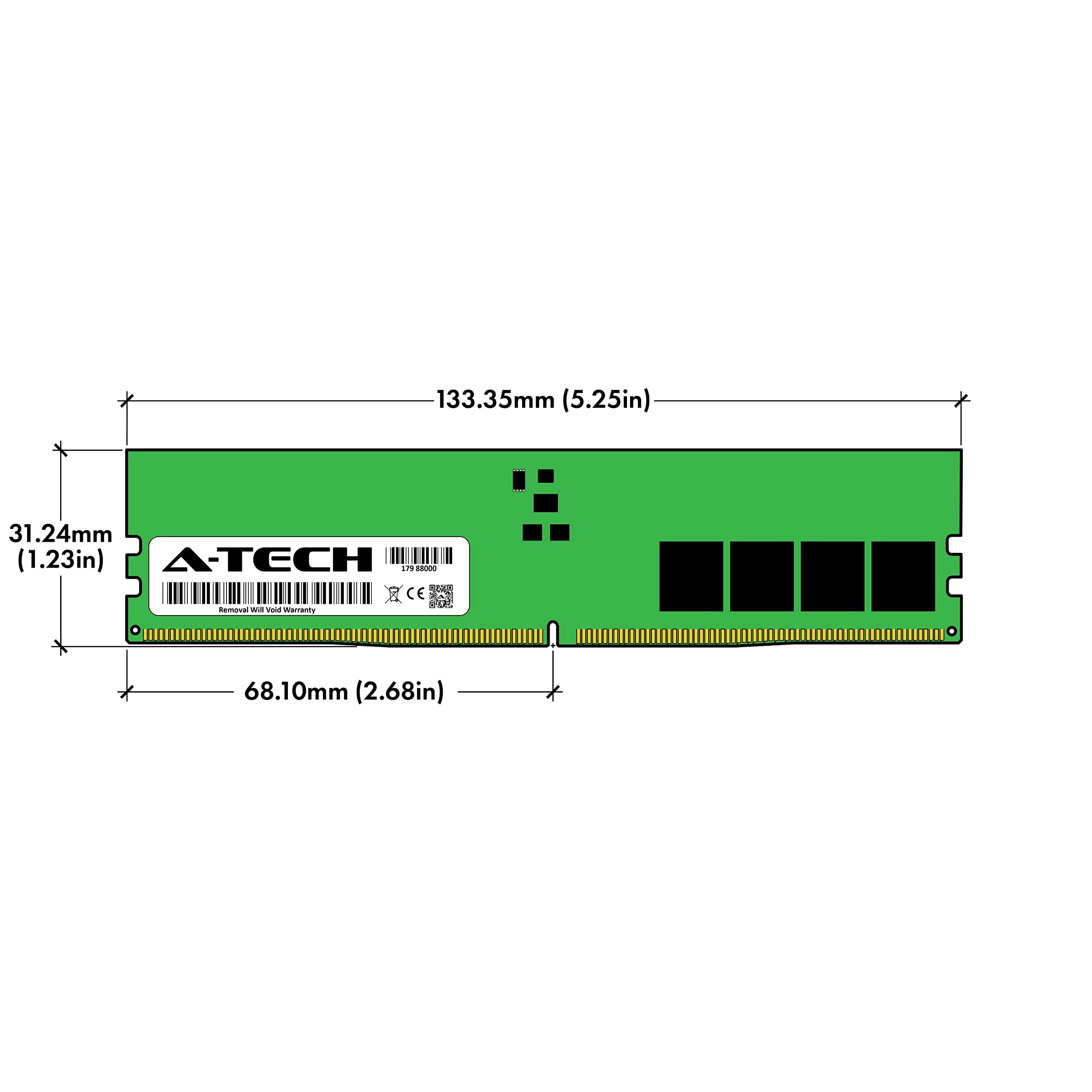 A-Tech 32GB RAM Replacement for Micron MTC16C2085S1UC48BA1 | DDR5 4800 MHz PC5-38400 1.1V DIMM 288-Pin Non-ECC Memory Module