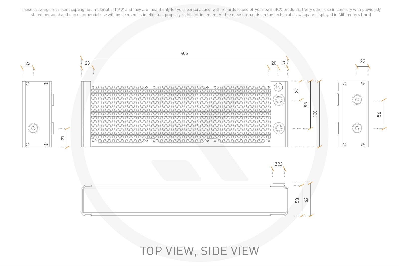 EK Water Blocks EK-Quantum Surface X360M Schwarz