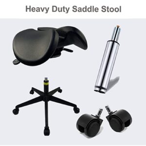 JMYSD Saddle Chair Ergonomic Saddle Stool Adjustable Saddle Chair Dental Stool for Hospital Laboratory Salon Office,B,L