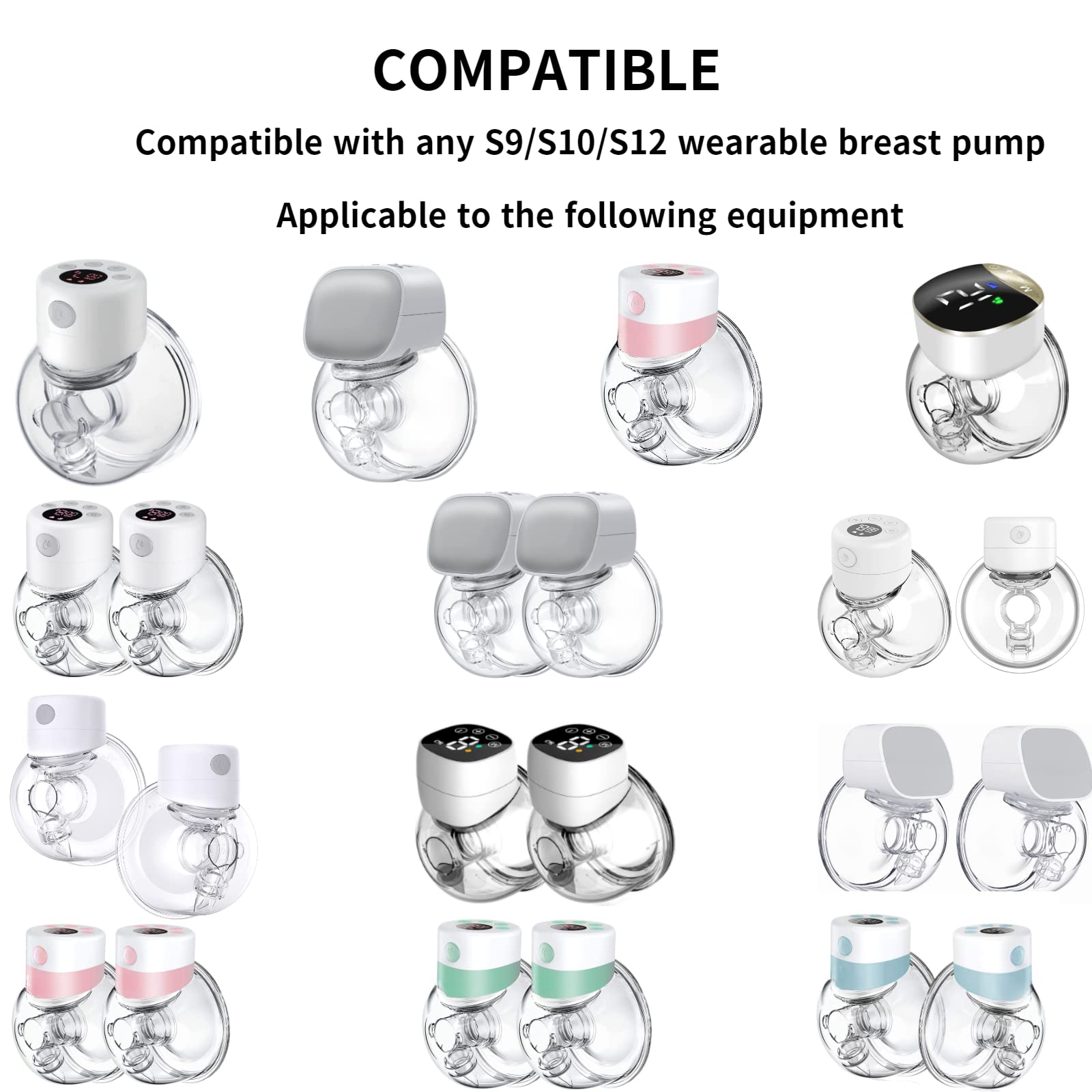 Wearable Breast Pump Accessories Milk Collector Cup,Compatible with TSRETE S12/S9,Kmaier S12 Wearable Breast Pump,Overall Collector Cup 24MM