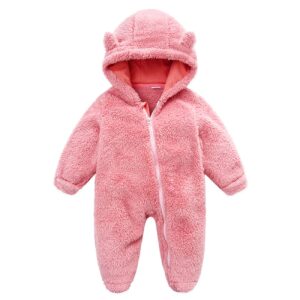 baby girls snowsuit infant bear snow suits for toddler clothes 6-9 months coat