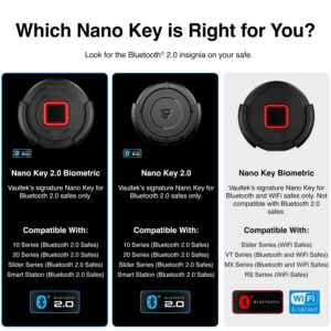 VAULTEK Nano Key Bluetooth 2.0 Fast Access Safe Remote (Compatible with Bluetooth 2.0 Safes Only)