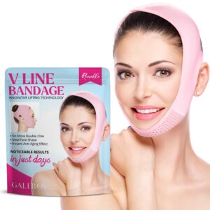 galeboy v line lifting mask double chin reducer, double chin eliminator, double chin mask, chin strap, chin mask lift, chin strap for double chin for women & men (66cm)