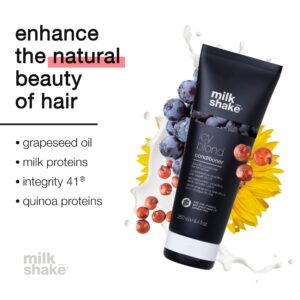 milk_shake Icy Blond Conditioner - Black Pigment Silver Conditioner for Very Light Blond and Platinum Hair, 33.8 Fl Oz (1000 Ml)