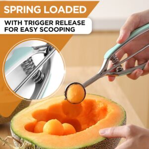 Spring Chef Ice Cream Scoop and Medium Cookie Scoop Bundle Bundle - Mint