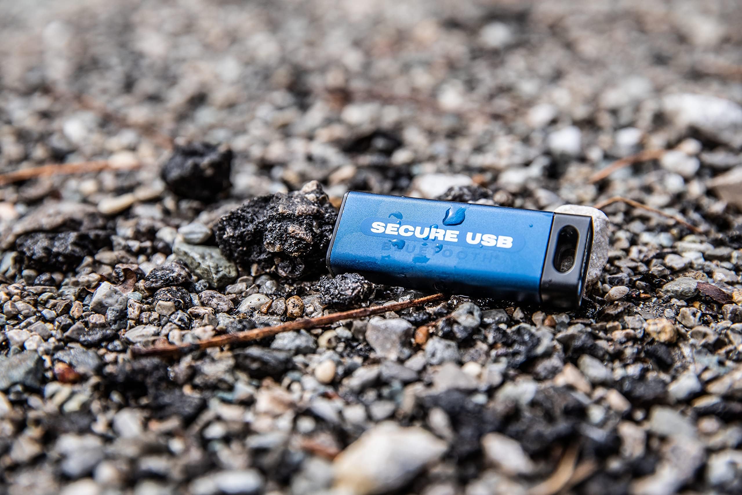 SecureData SecureUSB BT 128GB Hardware Encrypted USB 3.0 Flash Drive FIPS 140-2 Level 3 Unlock via Phone app TAA Compliant, CJIS, HIPAA, CMMC, GDPR Compliant, Works with Mac and Win Free AV