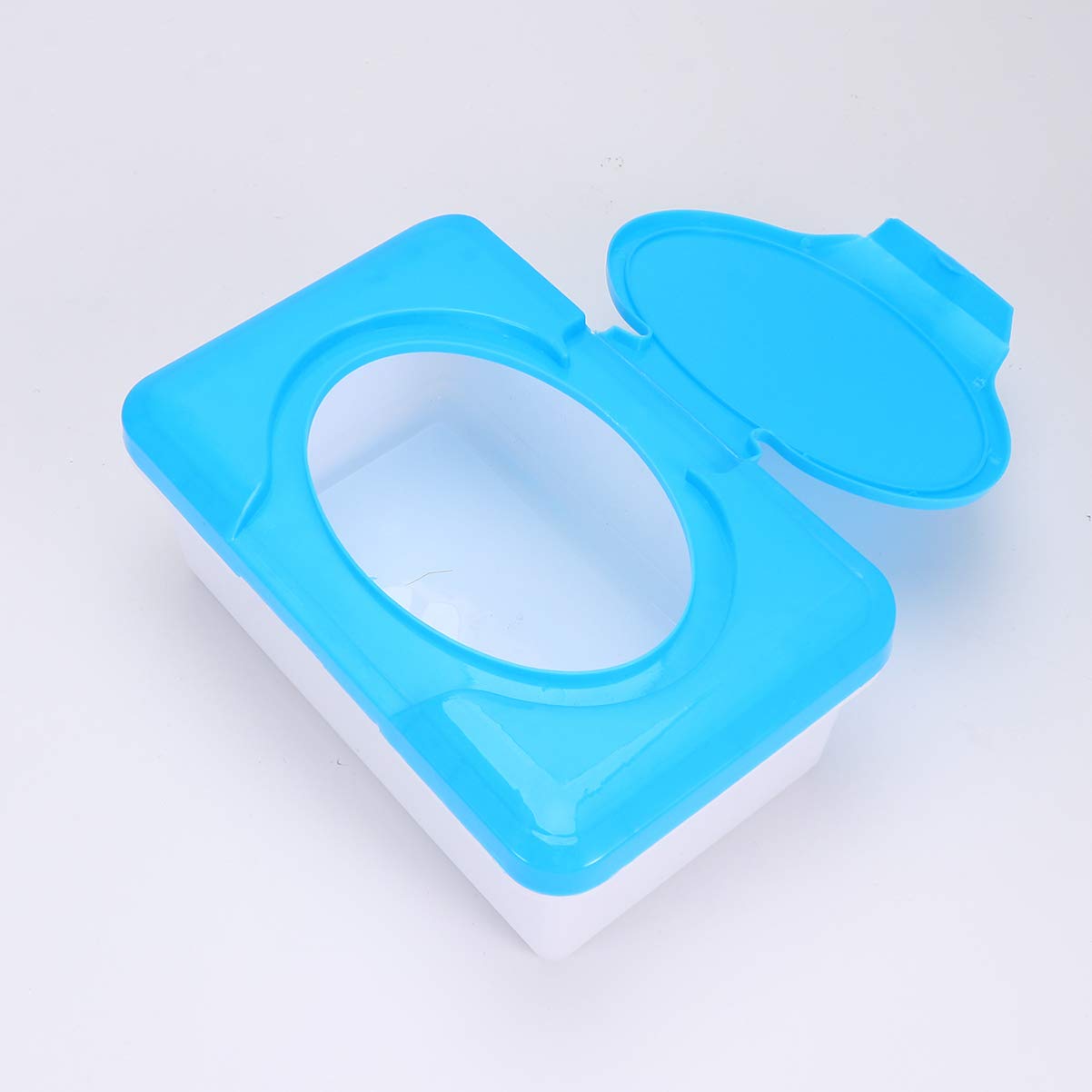 2pcs Wet Tissue case Wet Tissue Case Wipes Dispenser Tissue Box Holder Dispenser Holder for Vanity, Desk, Office, Baby Holder Dorm case (Pink and Blue)