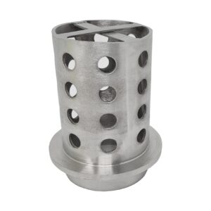 perforated casting flask vacuum casting stainless wall flanged 10 ga- (2.5" x 3")