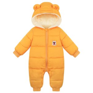 fumdonnie baby boy snow wear infant girl winter clothes newborn snowsuit jacket 0-6 months