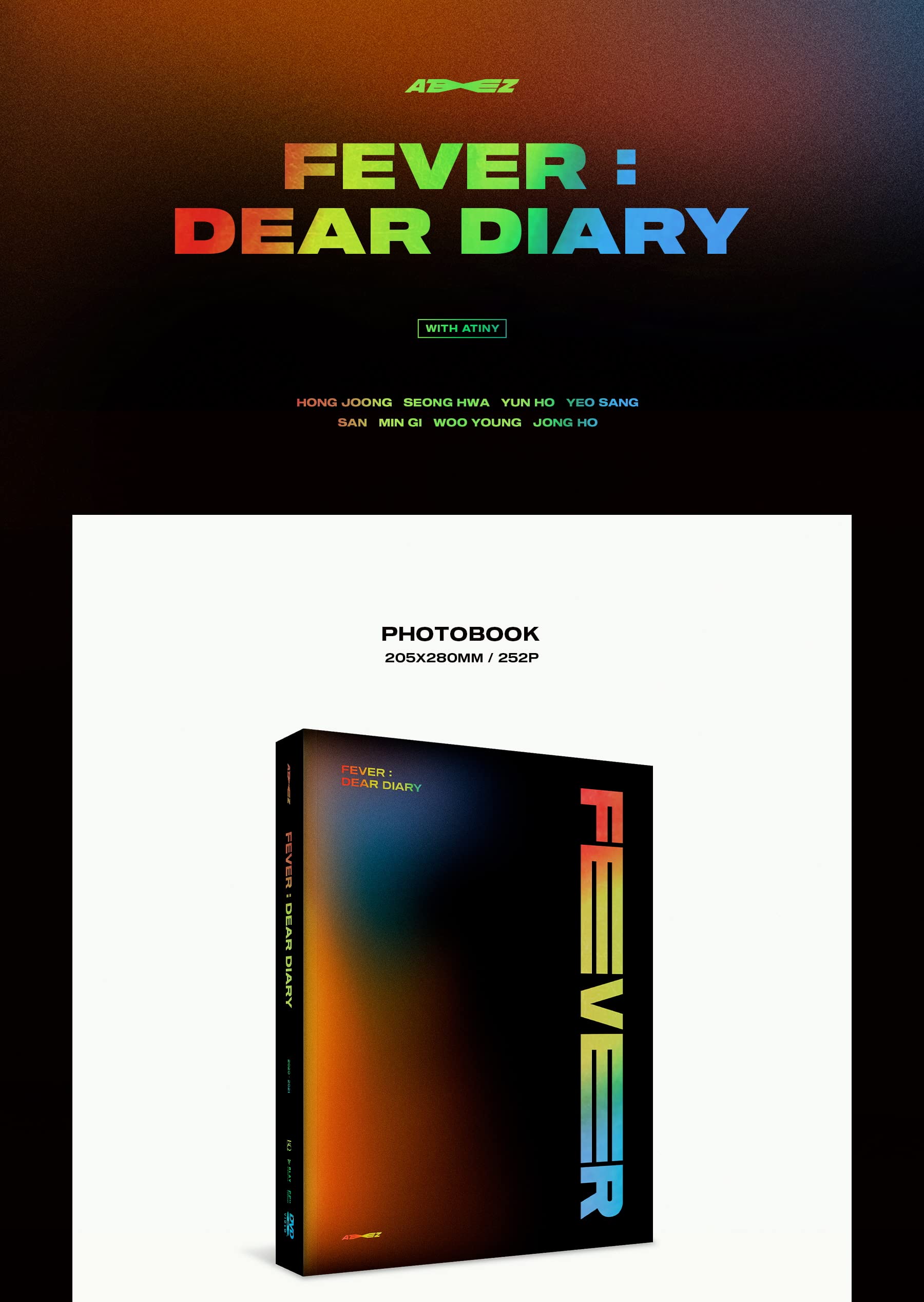 Dreamus [DVD] ATEEZ - FEVER : DEAR DIARY DVD + PHOTOBOOK