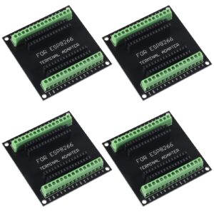 diitao 4 pack esp8266 development board breakout board gpio 1 into 2 for esp8266 esp-12e nodemcu breakout board