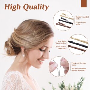 Bobby Pins, 360 Pcs Bobby Pins Brown Blonde Black Hair, 2 Inch Premium Secure Hold Bobby Pins Bulk with Storage Box, Hair Pins for Women and Girls Styling