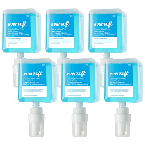 EZbrnd Eversoft General Puprose Foam Soap Refill Cartridge, 1000ml (33.8 oz) x 6 pk, ESO-001T