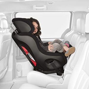 Clek Fllo Convertible Car Seat - Compact Design for 3-Across Seating, Extended Rear-Facing with Anti-Rebound Bar and Flame Retardant-Free (Railroad)