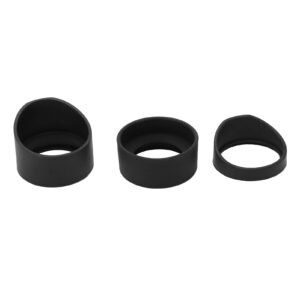 3pcs microscope eyepiece eyeshields, suitable for amscope sw, and zm series stereomicroscopes, soft rubber eyepiece eye eye guards cups.