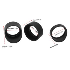 3pcs Microscope Eyepiece Eyeshields, Suitable for AmScope SW, and ZM Series Stereomicroscopes, Soft Rubber Eyepiece Eye Eye Guards Cups.