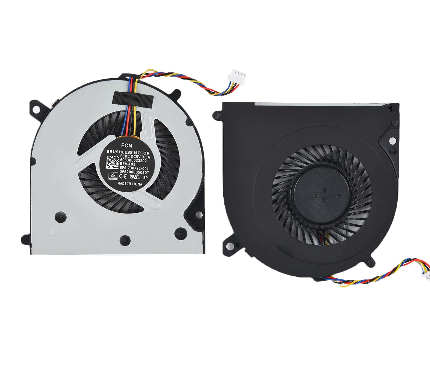 Replacement CPU Cooling Fan for HP Elitebook 840 850 G1 G2, Elitebook 740 745 755 G1 G2, ZBook 14 G1 G2 Series Laptop P/N:730792-001 KSB0805HB KSB0805HB-CM23 6033B0033202