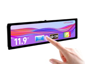 waveshare 11.9inch capacitive touch display compatible with raspberry pi 5/4b/3b/zero/zero w/zero 2w/pico/pico w/pico wh, 320×1480 resolution ips dsi interface