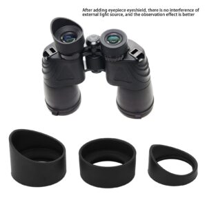 3pcs Microscope Eyepiece Eyeshields, Suitable for AmScope SW, and ZM Series Stereomicroscopes, Soft Rubber Eyepiece Eye Eye Guards Cups.