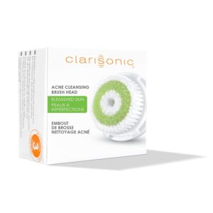 Clarisonic Acne Cleanse Facial Cleansing Brush Head Replacement Compatible with Mia 1, Mia 2, Mia Fit, Alpha Fit, Smart Profile Uplift and Alpha Fit X, 1 Count