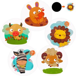 20 pcs potty training stickers reusable toilet targets for boys animals potty training targets pee stickers color changing pee targets for toddler boys girls potty training