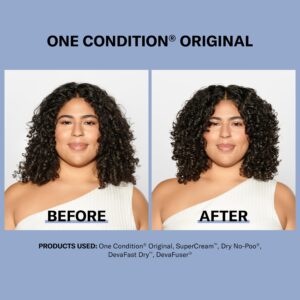 DevaCurl One Condition Original Rich Cream Conditioner, Fragrance Free & Hypoallergenic