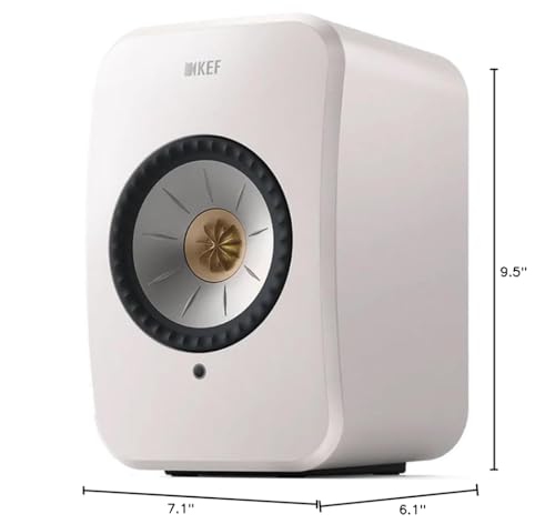 KEF LSX II Wireless HiFi Speaker System (Mineral White)