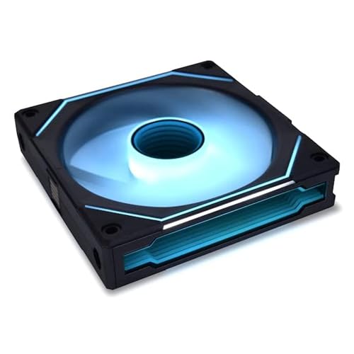 Lian Li UNI Fan SL-Infinity 120-Single Pack-ARGB Fan-Infinity Mirror-Daisy-Chain Design-Customizable Lighting Effects-One Cable Connection-Without Controller-Black-(UF-SLIN120-1B)