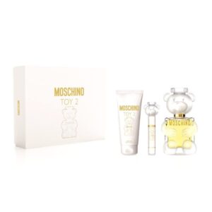 moschino moschino toy 2 3.4oz edp spray, 3.4oz body lotion, 0.33oz edp spray women 3 pc gift set