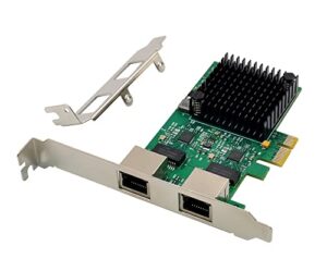 dual-port 2.5gbase-t pcie network adapter rtl8125b 2500/1000/100mbps pci express gigabit ethernet nic card rj45 lan controller