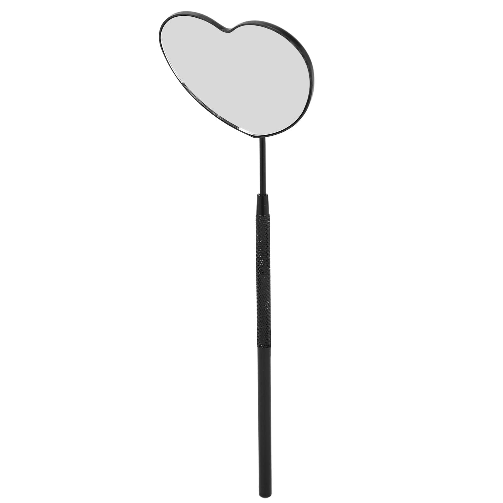 Lash Mirror, Detachable Heart Shape Eyelash Mirror with Knurled Handle, 45° Angle Design Hand Mirror, for Eyelash Extension, Lipstick and Mascara Applying, Eyeliner Drawing