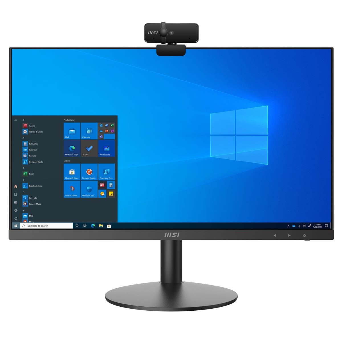 MSI PRO AP241 AIO Desktop, 23.8" FHD IPS-Grade LED, Intel Core i5-11400, 8GB Memory, 500GB SSD, WiFi 6, BT 5.1, Black, Windows 11 Home (11M-619US)