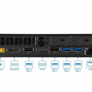 Lenovo Tiny Desktop ThinkCentre M920q Mini Business Computer, Intel 6-Core i5-9500T Up to 3.70 GHz,16GB RAM,256GB NVME SSD, AX210 WiFi, Windows 11 Pro (Renewed)