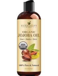 handcraft blends usda organic jojoba oil - 8 fl oz - 100% pure and natural - premium grade oil for face, body and hair - anti-aging oil - cold-pressed and hexane-free - packaging may vary