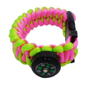 CIAUOMR USB Bracelet flash drives thumb drive pendrives for Travel companion and Outdoor sports lovers (64GB Pink-Yellow)