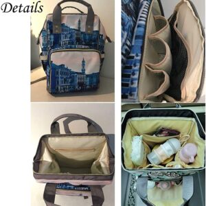 Diaper Bags with Name Waterproof Mummy Backpack Nappy Nursing Baby Bags Gifts Tote Bag for Women