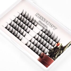 KISSNOWY Manga Lashes Natural Look, Single Individual Lashes Wispy Cluster Lashes Extension for Cosplay Japanese Anime Makeup False Lashes (B-03)