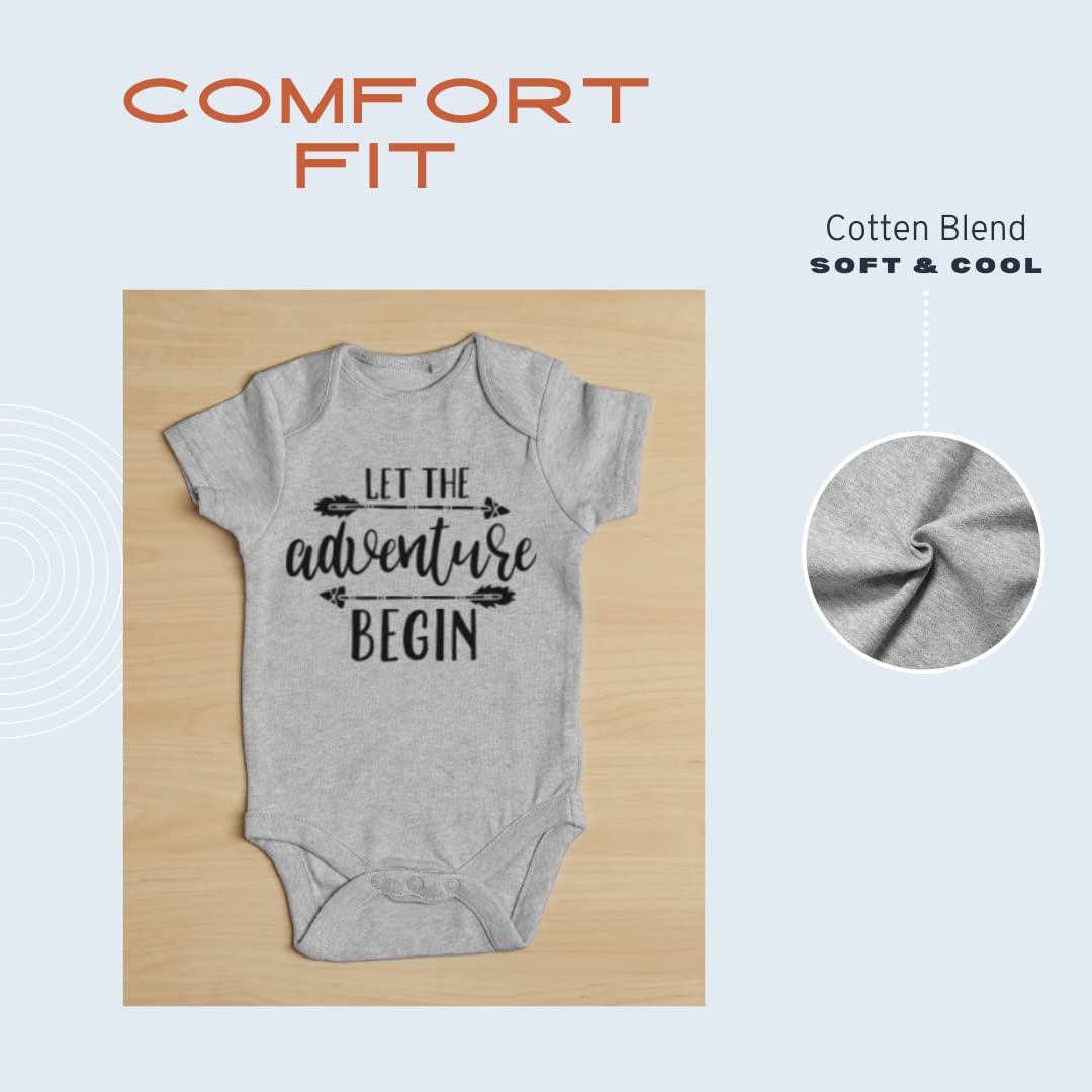 Pregnancy Gift Est 2023 - New Mom and Dad Est 2023 11 oz Mug Set with "Let The Adventure Begin" Romper (0-3 Months) - Top Mom and Dad Gift Set for New and Expecting Parents to Be - Baby Shower