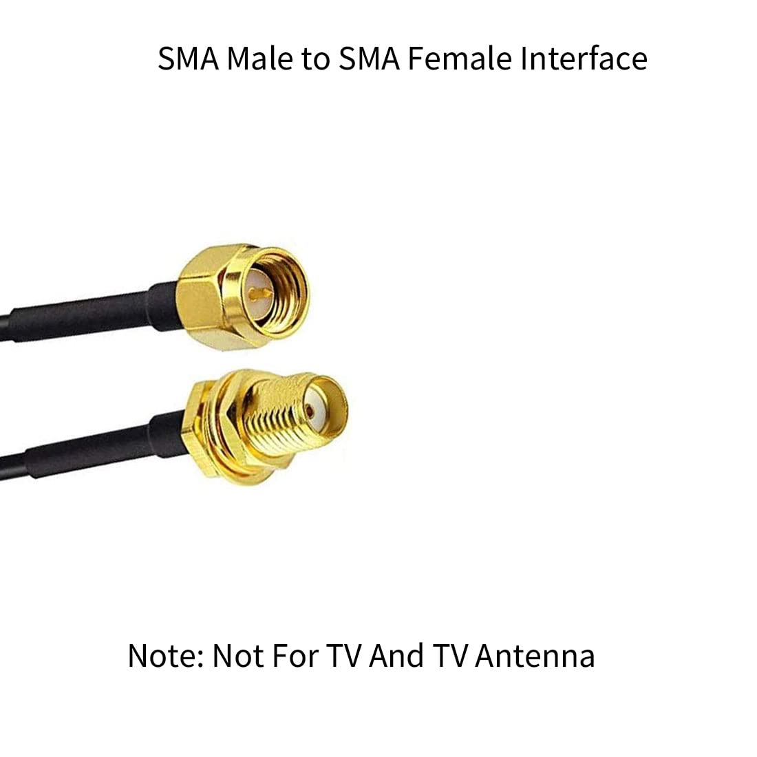 33ft WiFi Antenna Extension Cable RG174 RF SMA Male to SMA Female Coaxial Cable Low Loss Gold Plated Pigtail for Wireless LAN Router Bridge External Antenna Equipment 4pack