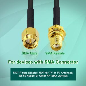 33ft WiFi Antenna Extension Cable RG174 RF SMA Male to SMA Female Coaxial Cable Low Loss Gold Plated Pigtail for Wireless LAN Router Bridge External Antenna Equipment 4pack