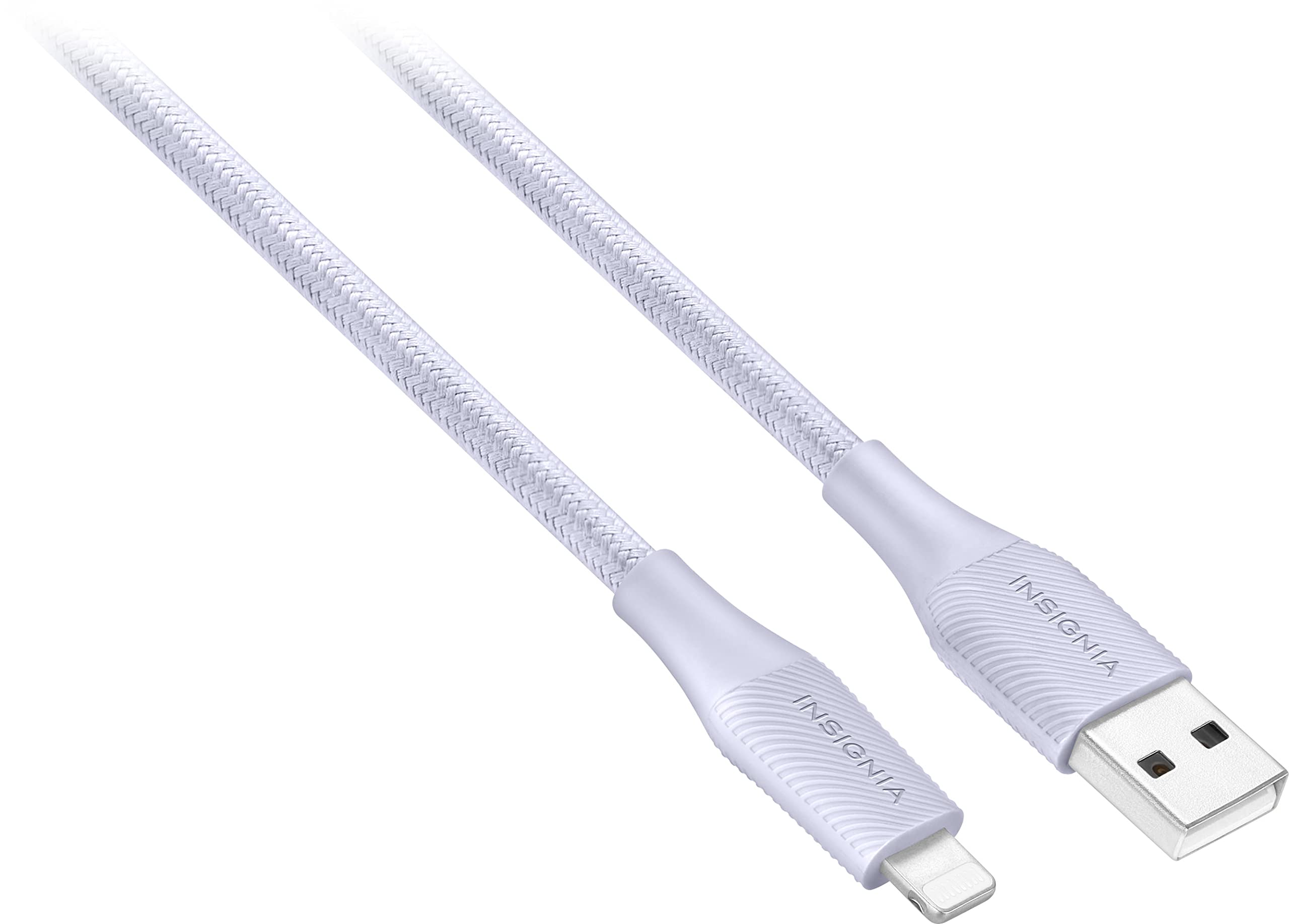 Insignia - 10' Lightning to USB Charge-and-Sync Cable - Purple