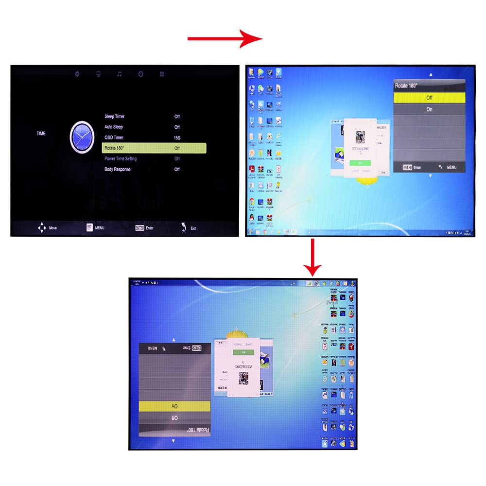 FanyiTek 7 inch 1024x600 700nit IPS LCD Screen and HDMI USB 50pin Controller Board,support Image 180° Rotation