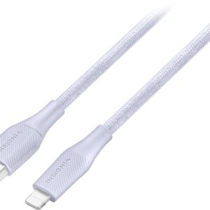 Insignia - 10' Lightning to USB Charge-and-Sync Cable - Purple