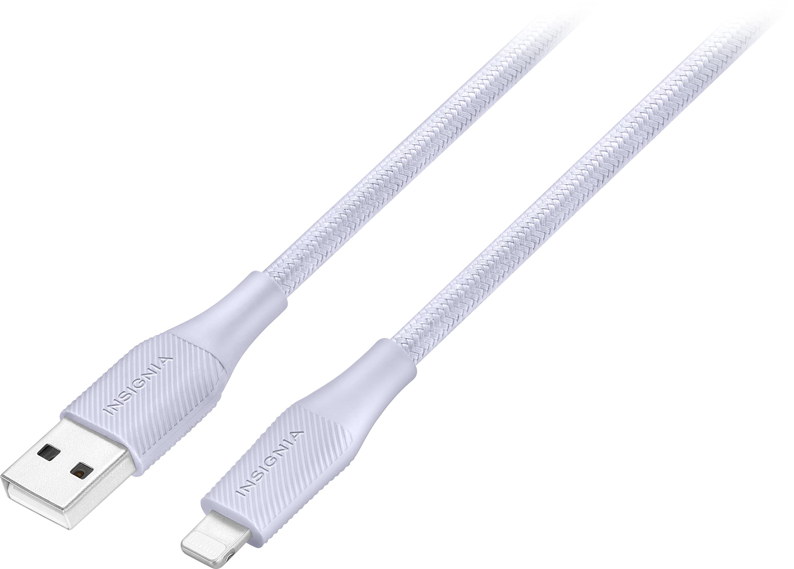 Insignia - 10' Lightning to USB Charge-and-Sync Cable - Purple