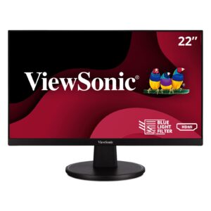 viewsonic vs2247-mh 22 inch 1080p monitor with 75hz, freesync, thin bezels, eye care, hdmi, vga (renewed)