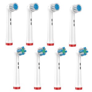 Benzili for Oral B Replacement Heads,Braun Replacement Brush Heads,Deep Cleaning Toothbrush Replacement Heads,Compatible with 7000/Pro 1000/9600/ 5000/3000/8000/-8 Pack