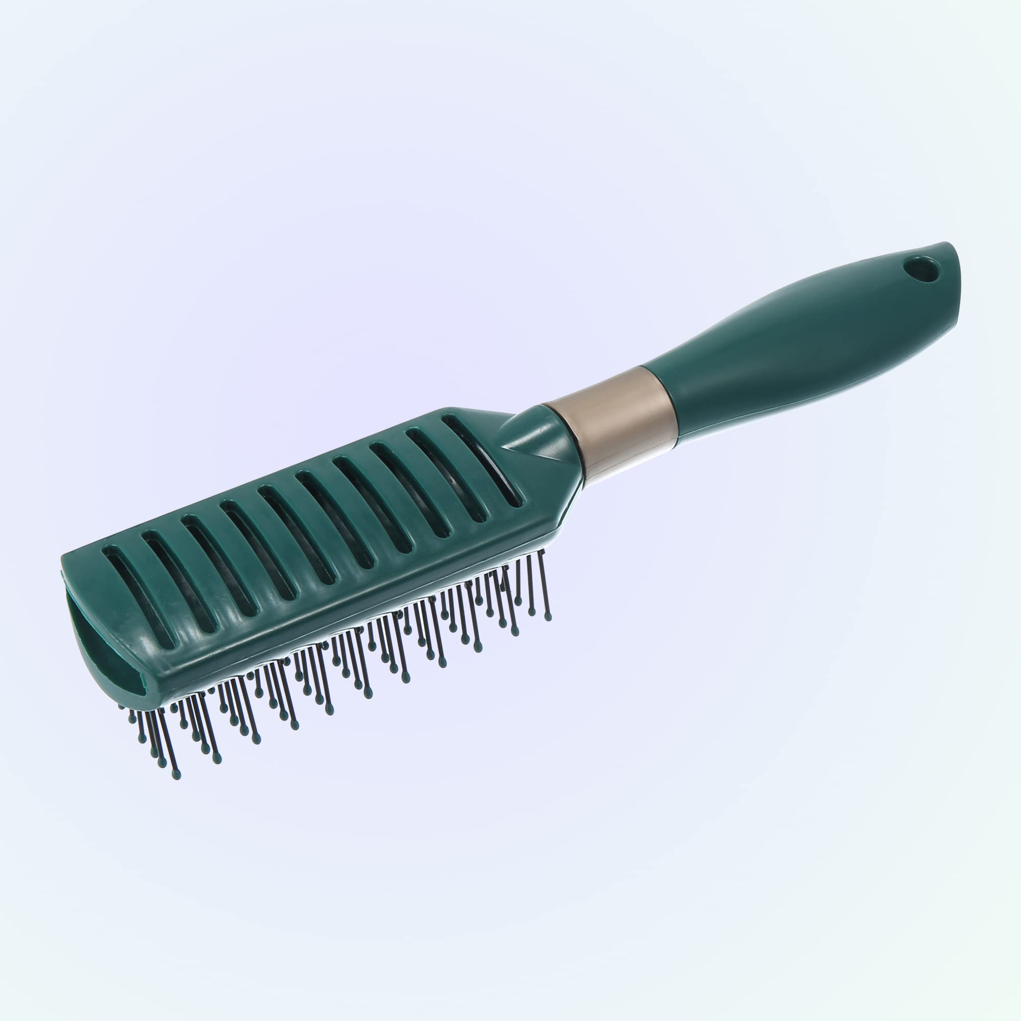 VOCOSTE Vent Hair Brush, Detangling Brush for Women and Men, Wet Hair Brush with Ball Tipped Bristles for All Hair Types, Green