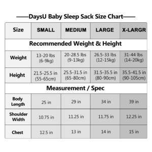 DaysU Baby Sleep Sack with Plush Dots 18-24 Months, 2.5 TOG Sleeveless Baby Wearable Blanket with 2-Way Zipper, Sleeping Bag for Toddler, Grey