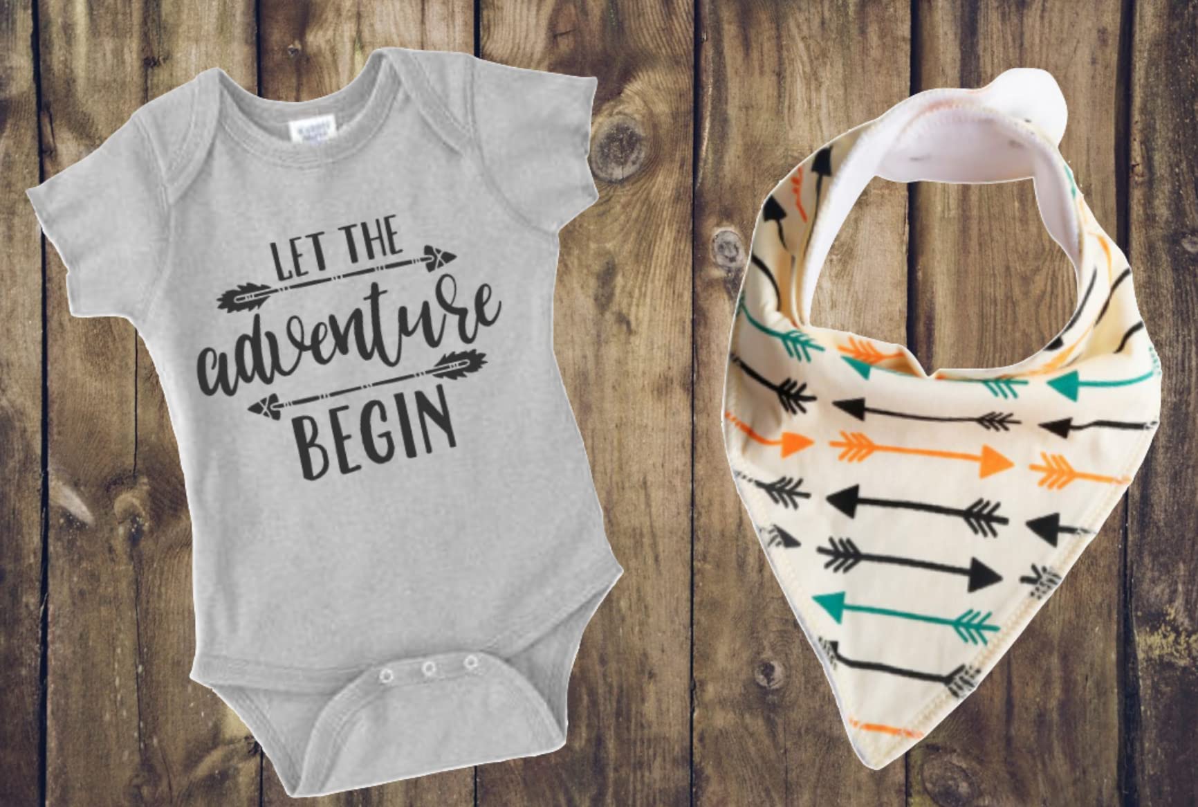 Pregnancy Gift Est 2023 - New Mom and Dad Est 2023 11 oz Mug Set with "Let The Adventure Begin" Romper (0-3 Months) - Top Mom and Dad Gift Set for New and Expecting Parents to Be - Baby Shower