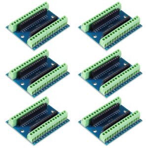 aceirmc 6pcs nano v3.0 3.0 controller terminal adapter expansion board nano io shield simple extension plate for arduino mano avr atmega328p